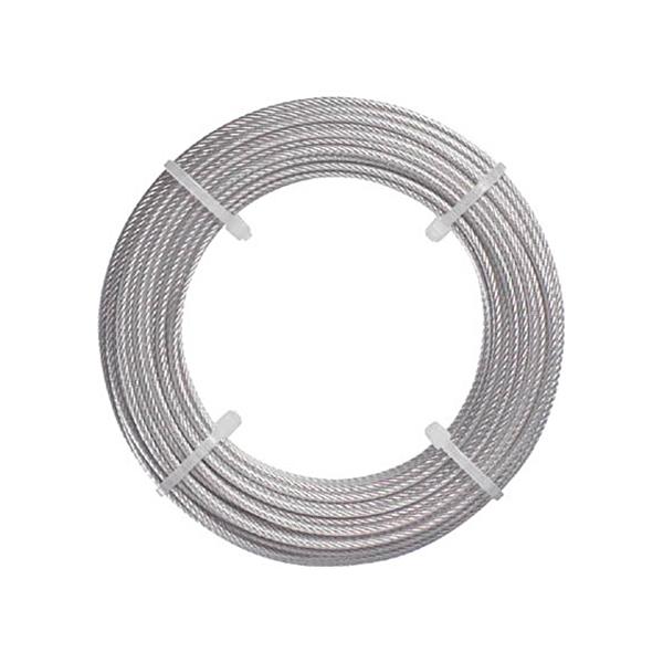 メーカー：ＴＲＵＳＣＯ　品番：CWS-15S10　ステンレスロープは耐食性、耐錆性、耐熱性、耐摩擦性に優れます。
