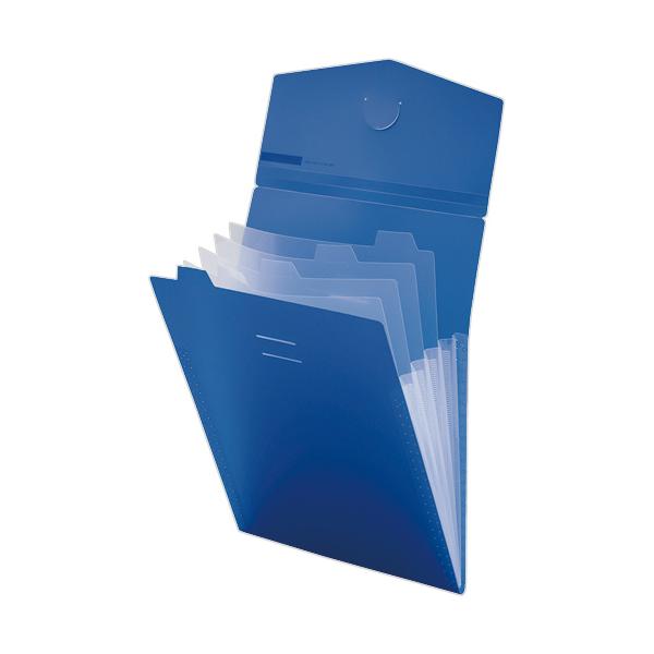 メーカー：リヒトラブ　品番：A-8710-11　書類の分類・整理ができる、スリムで持ち運びやすいドキュメントファイル。