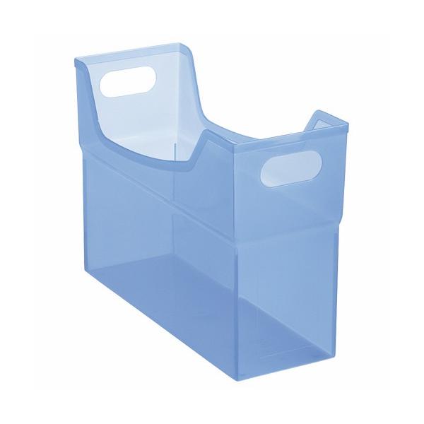 メーカー：ライオン事務器  品番：CS-110P ブル-  書類や小物の整理に便利なフリーボックス。