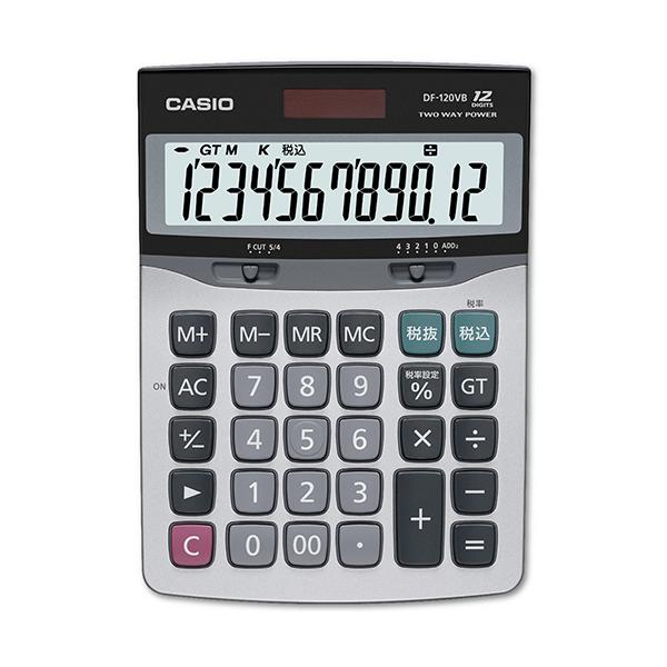 メーカー：カシオ   品番：DF-120VB-N   ビジネスに適した12桁卓上電卓