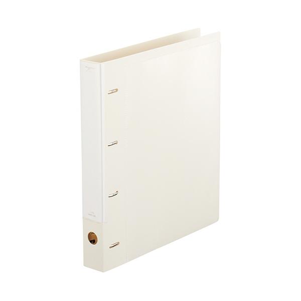 メーカー：リヒトラブ 　品番：F-3300-0   表紙と背表紙に透明ポケット付！オリジナルの表紙が作れる。　　※商品の色はミルキーホワイトになります。＜使用イメージ＞<br>※商品の色はミルキーホワイト、ポケットは別売になりま...