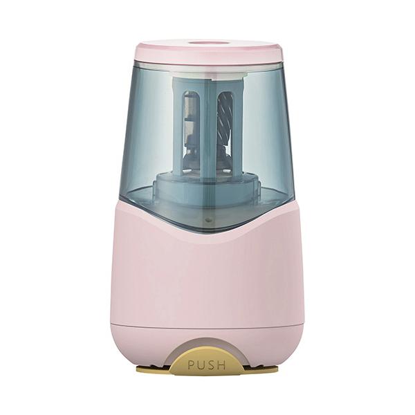 メーカー：クツワ  品番：RS038RD  リビングにマッチ！学習に好適な充電式鉛筆けずり