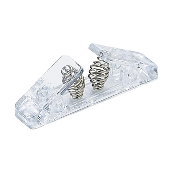 メーカー：オープン工業   品番：CX-10   透明クリップなので、作品を隠さず展示することができます。