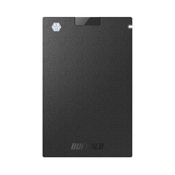 メーカー：バッファロー　 品番：SSD-PGVB500U3-B  抗ウイルス・抗菌対応　　