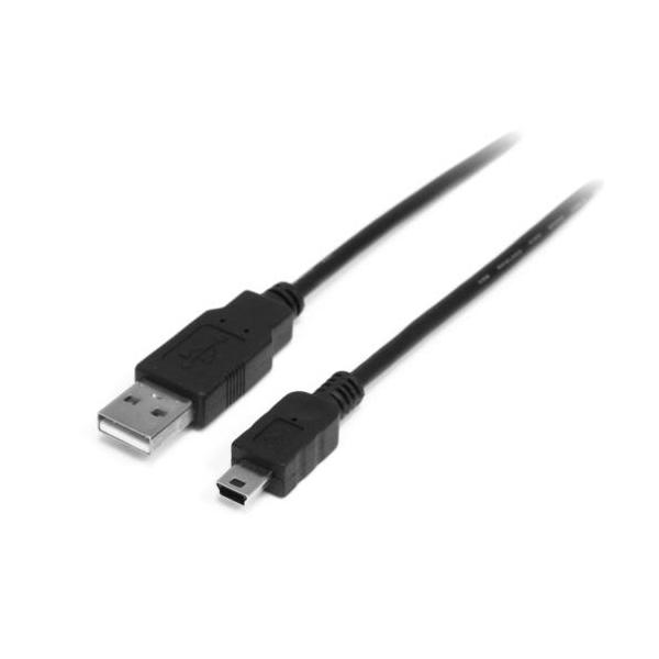 メーカー：ＳｔａｒＴｅｃｈ  品番：USB2HABM1M  USB 2.0 Type-AポートにUSB Mini対応デバイスを接続　　