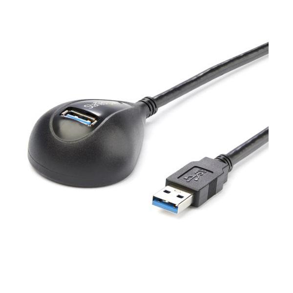 メーカー：ＳｔａｒＴｅｃｈ  品番：USB3SEXT5DKB  コンピュータ背面のUSB 3.0ポートをデスクトップに延長　　