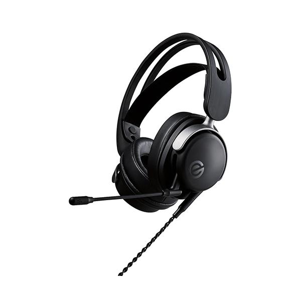 メーカー：エレコム　品番：HS-VH300BK　周波数特性にこだわり抜いたエレコム独自開発のドライバーを搭載し、ガンシューティング系ゲーム（FPS）の空間イメージと定位感の良さを実現したゲーミングヘッドセット。