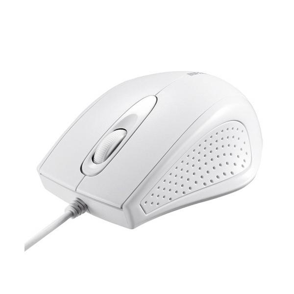 メーカー：バッファロー　 品番：BSMRU050WH  【有線タイプ】使いやすく無駄な機能を省いたシンプル、スタンダード有線マウス　　