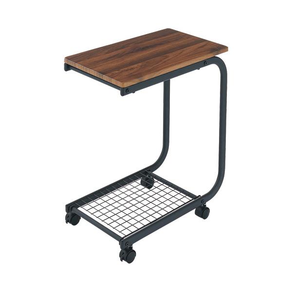 メーカー：ＹＡＭＡＺＥＮ　 品番：BST-5030C(WL)  キャスター付で便利なテーブル。　　＜天板アップ＞＜使用イメージ＞