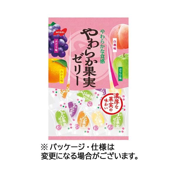 メーカー：ノーベル 　品番：90276   柔らかい食感と濃厚な果実の味わいが楽しめる、個包装入大袋形態のフルーツアソートゼリーです。　　