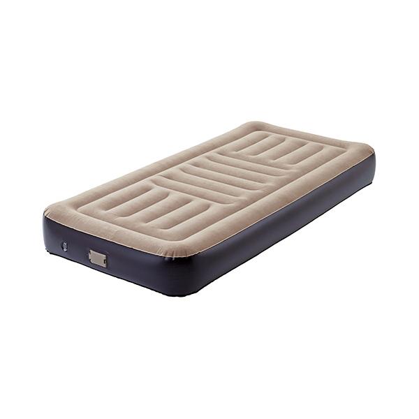 メーカー：ＹＡＭＡＺＥＮ　 品番：EREAB-20010  ランタンにもなる脱着式電動ポンプ付きのエアベッド。　　＜付属品＞＜折りたたみ時＞