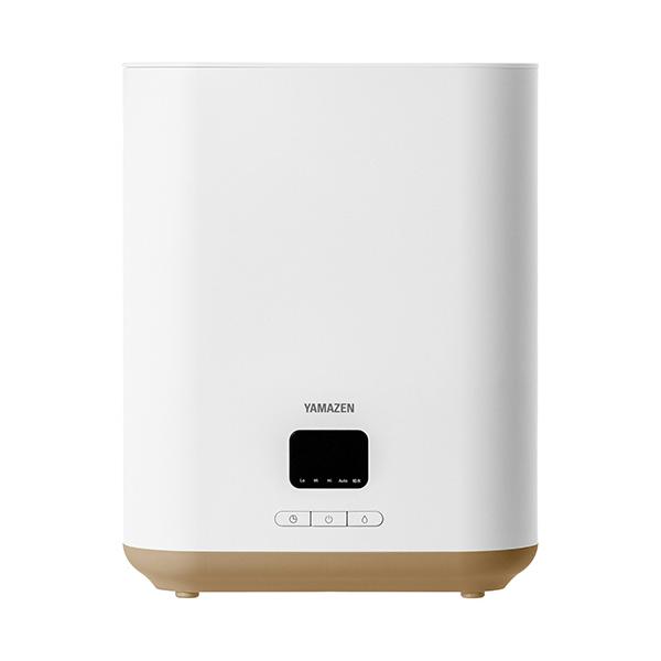 メーカー：ＹＡＭＡＺＥＮ  品番：KSF-GB401(W)  蓋をつけたまま給水ができるスチームファン式加湿器。