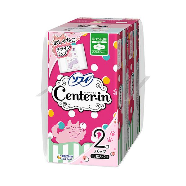 メーカー：ユニ・チャーム　品番：443602　やさしい肌ざわりとまんなか吸収、かわいい猫デザインでHappy気分。　