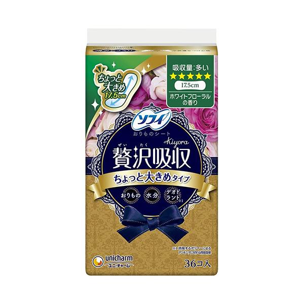 メーカー：ユニ・チャーム　 品番：371429  おりものケアに加えて水分ケアもできるおりものシート。　　