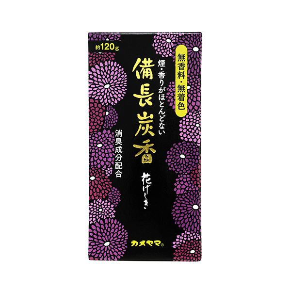 メーカー：カメヤマ　 品番：216825  煙が少なく消臭成分配合の備長炭のお線香。　　
