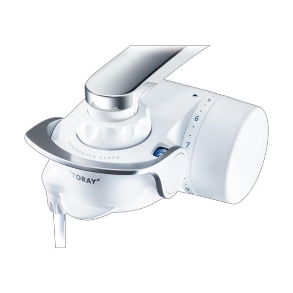 メーカー：東レ 　品番：SX904V   ラクラク切替え「タッチレバー」。カートリッジを本体内部に取り付ける内包式。　　ラクラク切替え「タッチレバー」＜外して洗えるキャップ＞