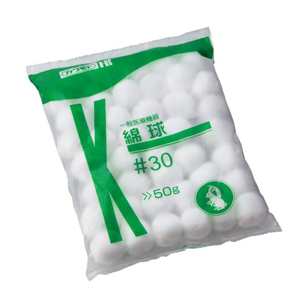 メーカー：カワモト   品番：023-300004-00   毛羽抑え加工を施した綿球です。