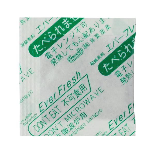 メーカー：鳥繁産業   品番：QJ-30   傷みが早い食品に対応する脱酸素剤。