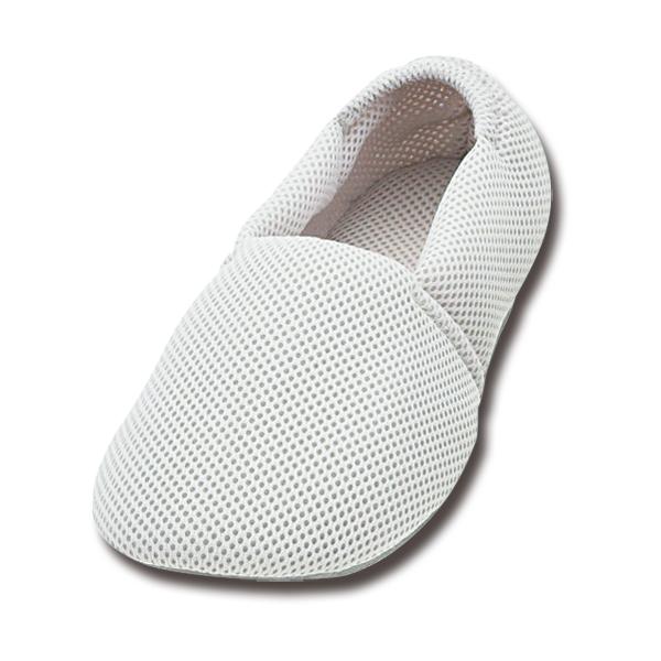 メーカー：徳武産業　品番：2024 グレ- 3L ミギ　通気性のよいメッシュ素材で、軽く爽やかな履き心地。