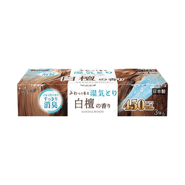 メーカー：白元アース　 品番：39447-0  ふわっと香る、湿気を吸って液がたまるタイプの除湿剤です。　　＜パッケージ記載＞