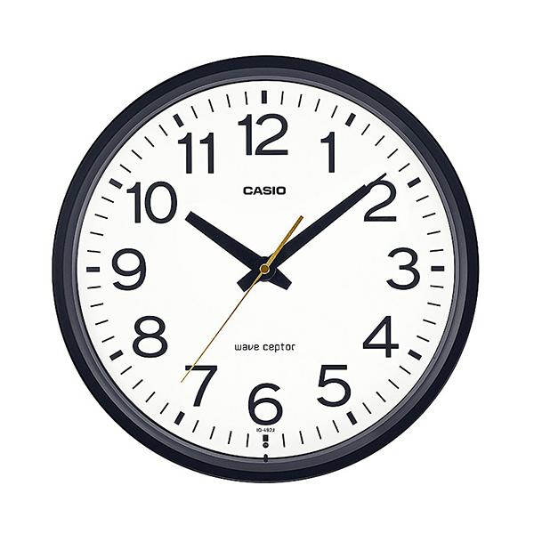 メーカー：カシオ　 品番：IQ-482J-1JF  【電波式】シンプルな掛時計　　