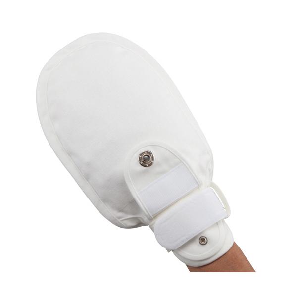 メーカー：日本エンゼル　 品番：1723  自傷行為予防用ミトン。必要に応じてホック部分を取り外しできます。　　※画像はイメージです。＜寸法＞