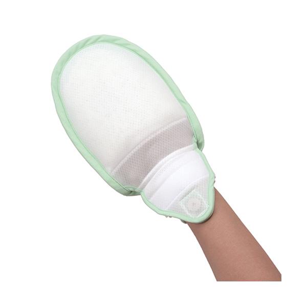 メーカー：日本エンゼル　 品番：1783-M  ソフトなビーズが心地よく手指を包む保護ミトン。　　※画像はイメージです。＜使用イメージ＞