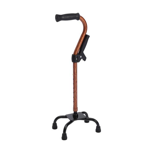 メーカー：フジホーム   品番：WB3802   屋内での立ち座りがしやすい、補助グリップ付の四点杖です。