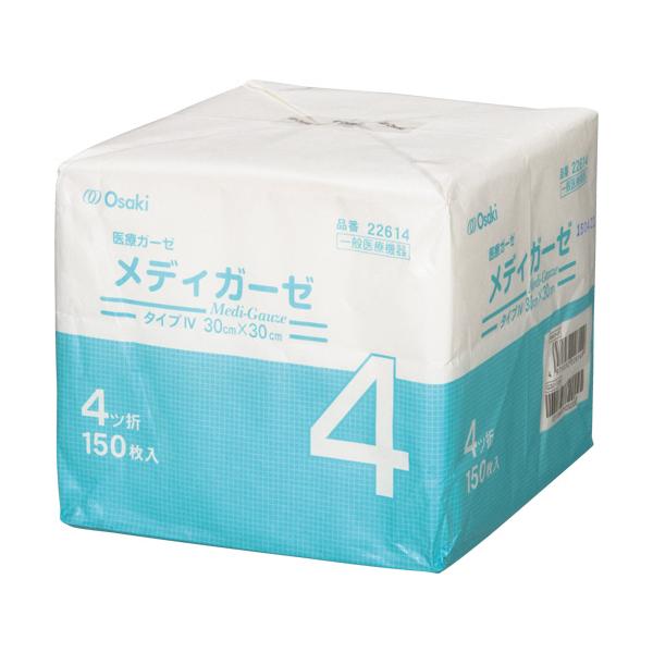 メーカー：オオサキメディカル 　品番：22614   処置など多用途に使用できる経済性を追求したガーゼ。　　商品は4ツ折サイズでのお届けになります。