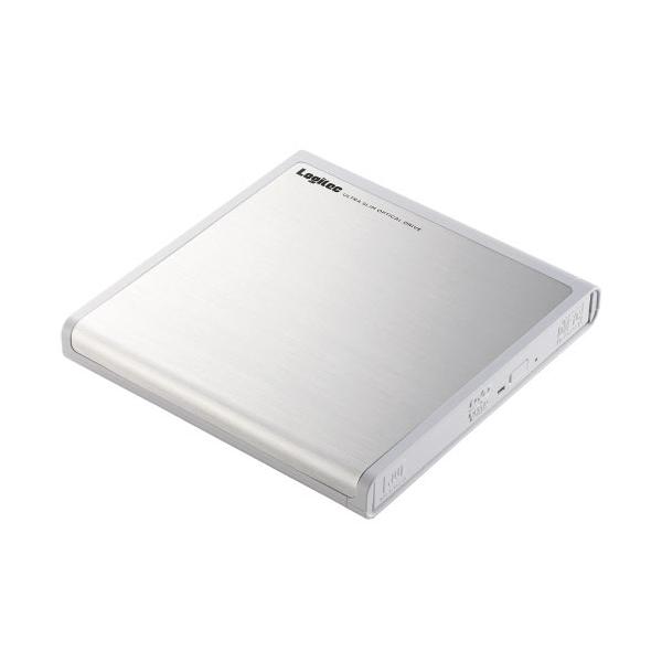 メーカー：ロジテック 　品番：LDR-PMJ8U2VWH   オールインワンソフト付きポータブルDVD　　USBケーブルは底面に完全フラットで収納。＜使用イメージ＞