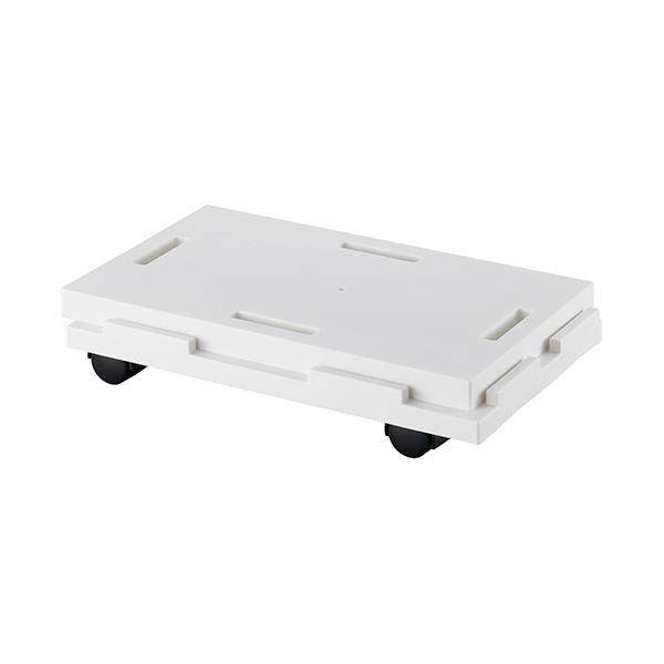 メーカー：サンコープラスチック　 品番：350169  店舗バックヤードや倉庫、オフィス、施設内でのストック管理に適した、シンプルで環境に馴染みやすい平台車です。　　縦・横いずれの方向にも連結できます。<BR>※お届けの商品はラ...