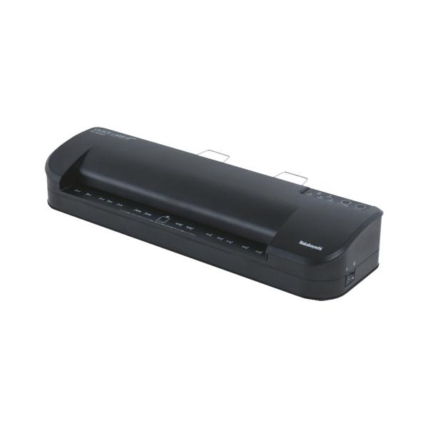 メーカー：ナカバヤシ　品番：NQL-R4HSA3BK　素早い立ち上がりとラミネート速度を合わせたモデル。　