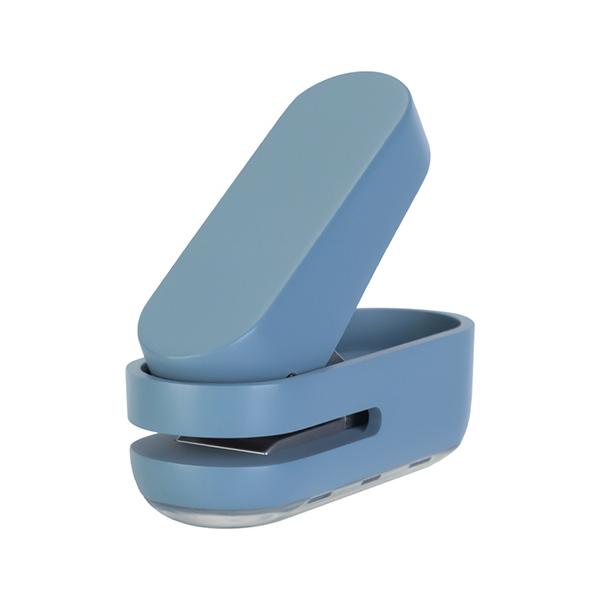 メーカー：デリ　 品番：DLI-NPN088BL  コンパクトでワンプッシュ操作の一穴パンチ。　　※お届けの商品はブルーになります。