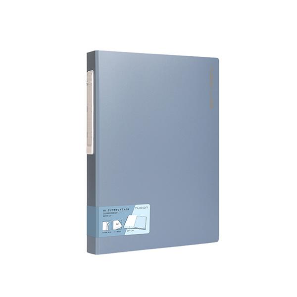 メーカー：デリ　 品番：DLI-NDB169BL60P  【固定式】やさしい色合いで、デスクに馴染むクリアポケットファイル。　　※お届けの商品はブルーになります。※お届けの商品はブルーになります。