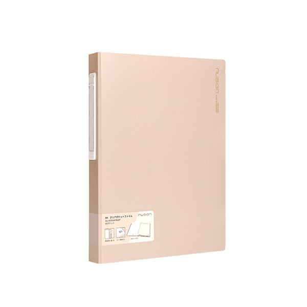 メーカー：デリ　 品番：DLI-NDB169BE60P  【固定式】やさしい色合いで、デスクに馴染むクリアポケットファイル。　　※お届けの商品はベージュになります。※お届けの商品はベージュになります。※お届けの商品はベージュになります。