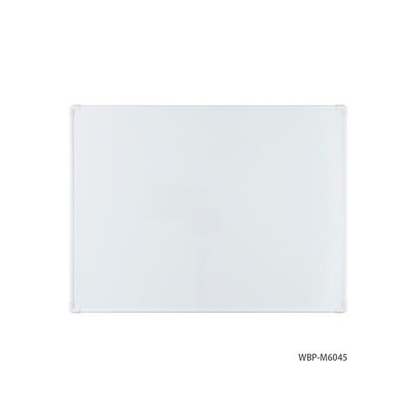 メーカー：ナカバヤシ　 品番：WBP-M6045WH  背面のマグネットでスチール面にピタッと貼り付けられるホワイトボードです。　　＜背面＞＜使用イメージ＞