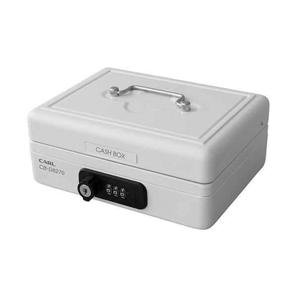 メーカー：カール事務器　 品番：CB-D8270-W  持ち運べる安心ダイヤル錠簡易レジ「そとレジ」　　＜ダイヤル錠＞