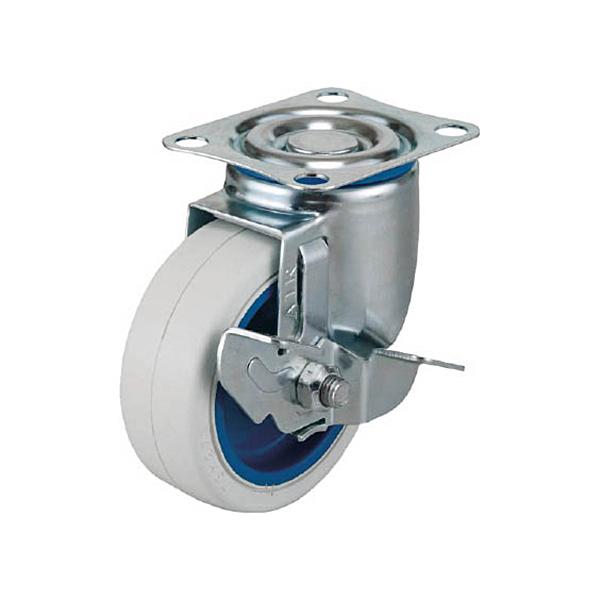 メーカー：ワコーパレット 　品番：ALG75NRDSW   車輪にホワイトゴムを採用し、床面の汚れを防止しながらもゴム車輪の使いやすさを両立しました。　　