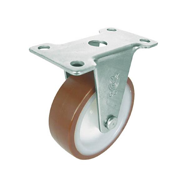メーカー：ユーエイキャスター　品番：SUSER50UR　耐水性、耐食性に優れたオールステンレス製金具を使用した標準的な小型キャスターです。