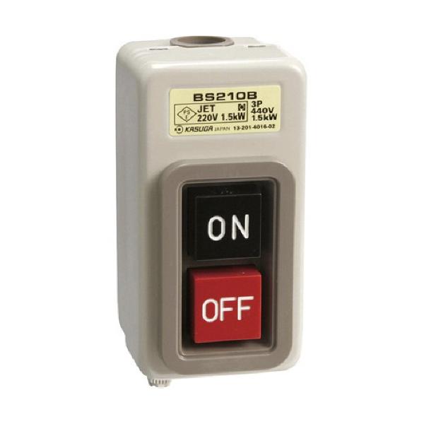 メーカー：春日電機   品番：BS210B3   動力用押ボタンスイッチＯＮ、ＯＦＦ。