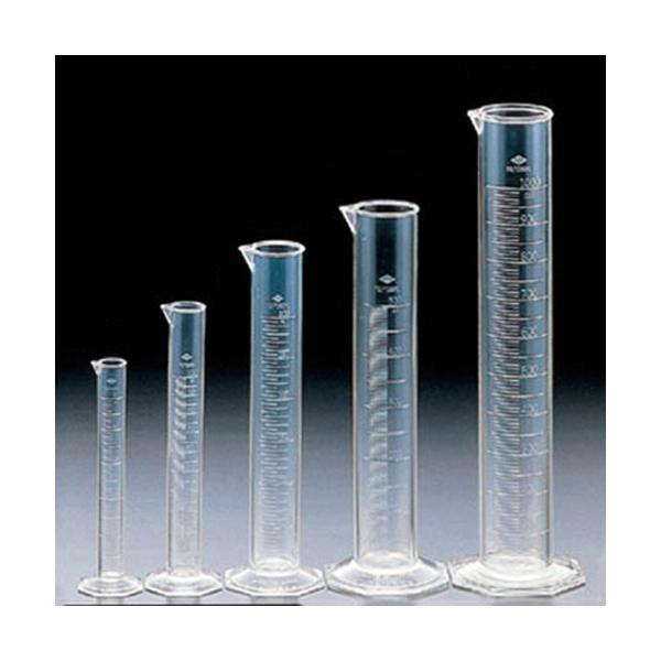 メーカー：サンプラテック   品番：1007E   ガラス並みの透明性を実現した樹脂製メスシリンダーです。