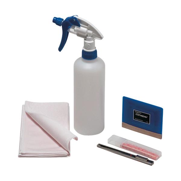 メーカー：中川ケミカル　品番：CSSTARTERKIT　フィルム施工に必要な道具がセットになっています。