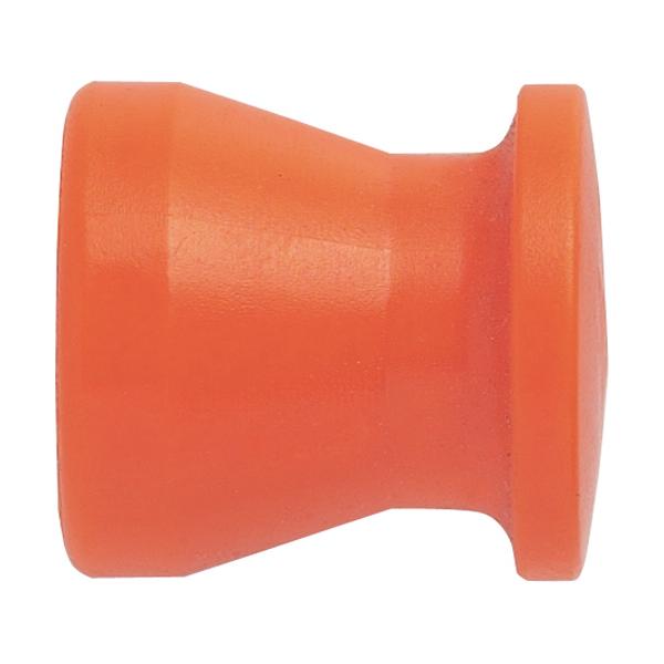 メーカー：ＴＲＵＳＣＯ　品番：PCL2E01　材質はポリアセタール樹脂を使用しており、機械的強度、耐疲労性、寸法安定性、耐油、耐薬品性に優れています。また、使用温度域も-30℃〜+80℃と広いのが特長です。