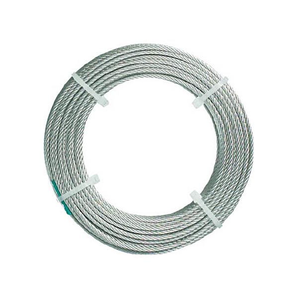 メーカー：ＴＲＵＳＣＯ　品番：CWC2S100　耐食性、耐錆性、耐熱性、耐摩擦性に優れたステンレスロープです。