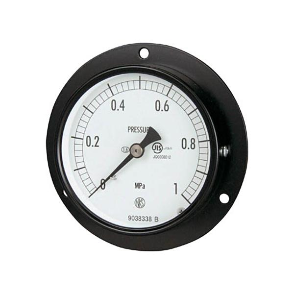 メーカー：長野計器　品番：AC152312.5MP　ブルドン管の弾性変形（動き）を指針に伝える構造の圧力計で、構造が簡単なため取り扱いが容易です。