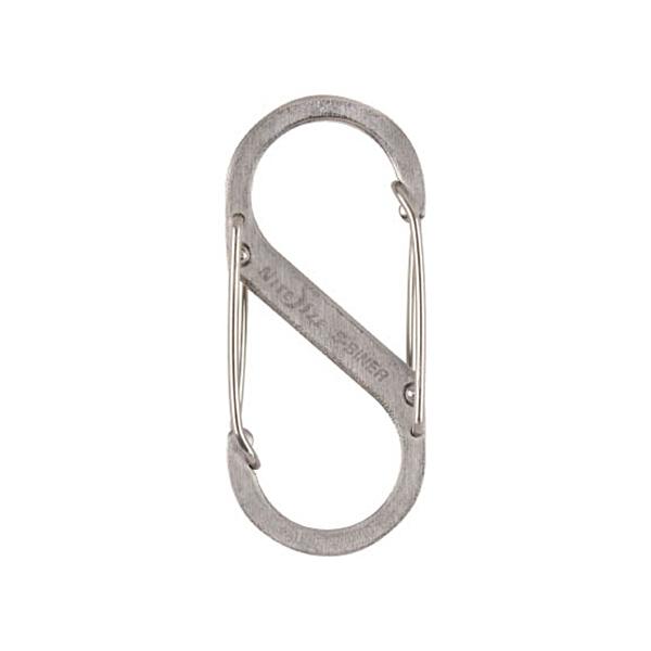 メーカー：シームーン　品番：NI00738　サビにくく、デザイン性に富んだステンレス製のＳ字型カラビナです。