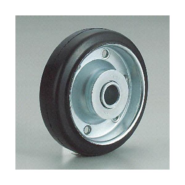 メーカー：ユーエイキャスター 　品番：W150Y   ゴム車輪は走行時の衝撃を緩和します。　　