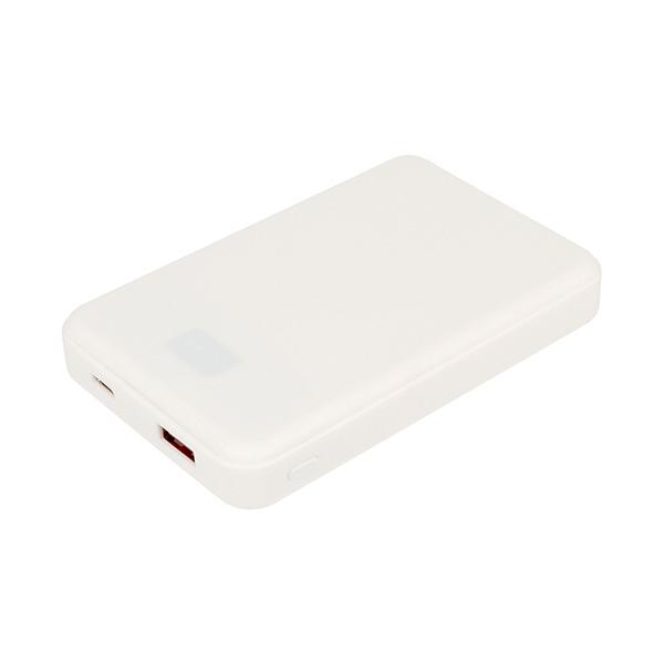 メーカー：オウルテック　品番：OEC-LPB10024-WH　PD対応、準固体電池使用の10000mAhモバイルバッテリー。　