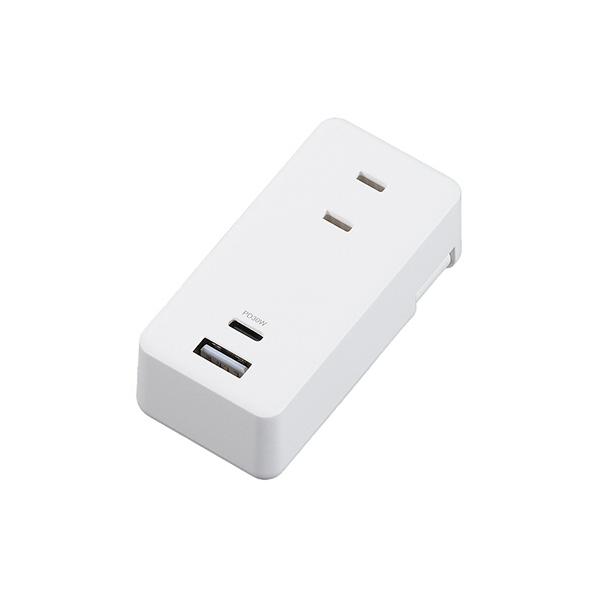 メーカー：ヤザワ　 品番：H5FS400PD30WH  スマートフォン・タブレット・ノートパソコンもこれ1台ですっきり充電できます。　　＜パッケージ＞＜スウィングプラグ＞＜使用イメージ＞