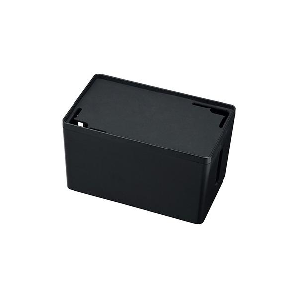 メーカー：サンワサプライ　 品番：CB-BOXP1BKN2  見苦しい配線がスッキリ、上面に機器が置ける収納ボックス。　　＜内側＞＜パッケージ＞＜寸法図＞